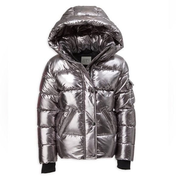 S13 | Jackets & Coats | S3 Metallic Silver Puffer Jacket Little Girls ...